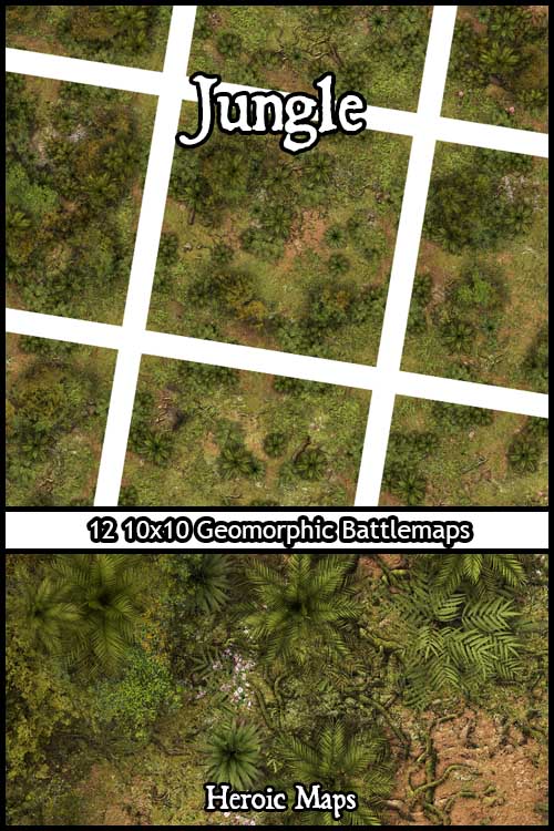 Heroic Maps - Geomorphs: Jungle - Heroic Maps | Wilderness | Geomorphs ...