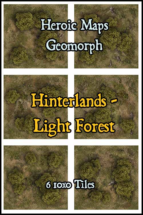 Heroic Maps - Geomorphs: Hinterlands Light Forest - Heroic Maps | Ruins ...