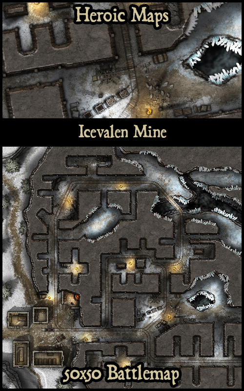 Heroic Maps - Giant Maps: Icevalen Mine - Heroic Maps | Caverns ...