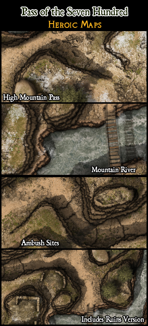 Heroic Maps - Giant Maps: Pass of the Seven Hundred - Heroic Maps ...