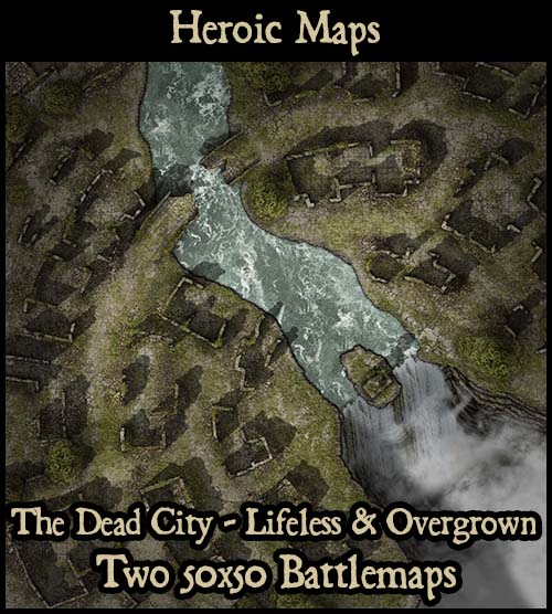 Heroic Maps - Giant Maps: The Dead City - Lifeless & Overgrown - Heroic ...
