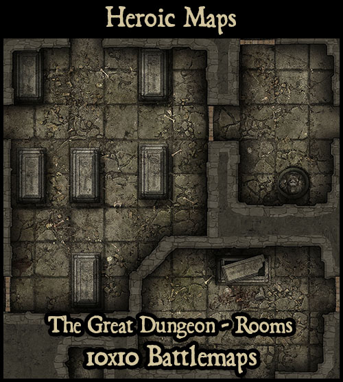 Heroic Maps - Geomorphs: The Great Dungeon - Rooms - Heroic Maps ...
