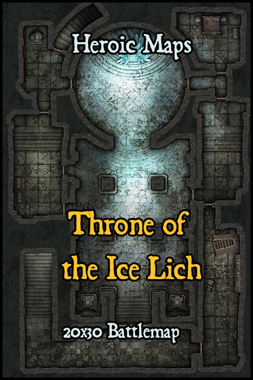 Heroic Maps - Throne of the Ice Lich - Heroic Maps | Caverns & Tunnels ...